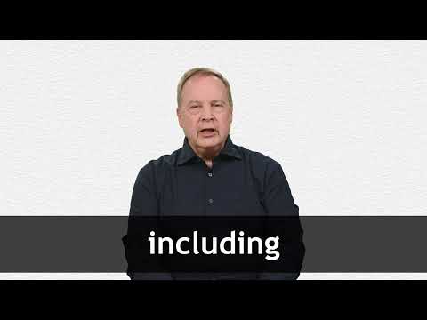 INCLUDING definition and meaning | Collins English Dictionary