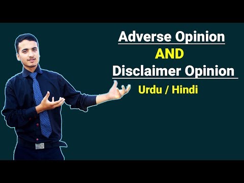 Auditor Adverse Opinion & Auditor Disclaimer Opinion | Urdu / Hindi