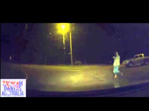 Just like a horror movie: Watch haunting dash cam footage that shows motorist stopped by creepy hoo