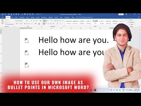 How to use our own image as bullet points in Microsoft word?