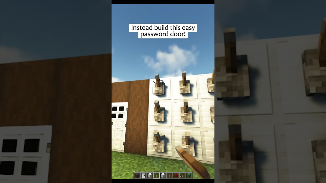 Password Door in Minecraft | #shorts