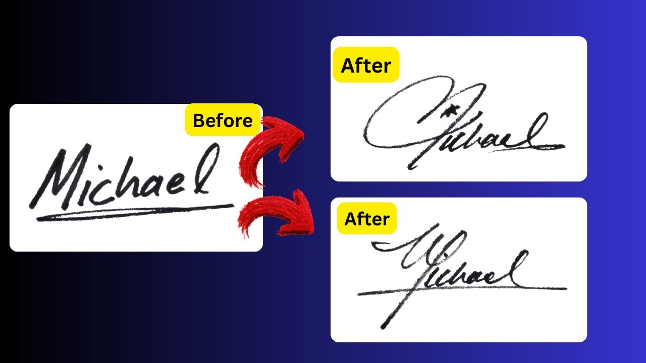 Stylish Handwritten Signature for Michael | Professional Autograph Design | Signature Master