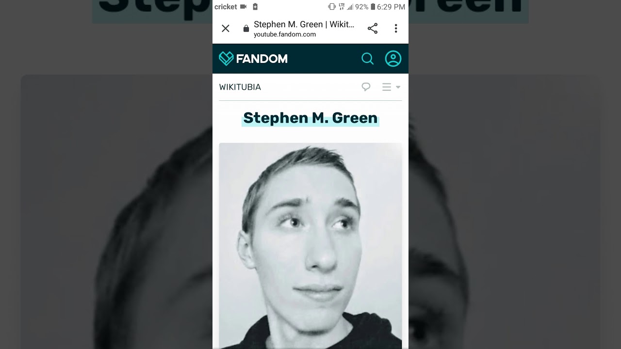 Stephen M. Green Is On FANDOM Wikitubia!