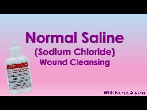 Normal Saline wound cleansing