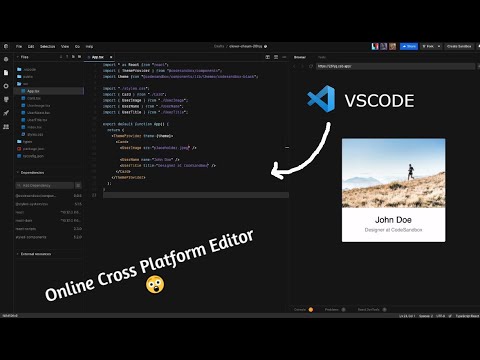 Codesandbox online code editor | VSCode Alternative | Cross platform