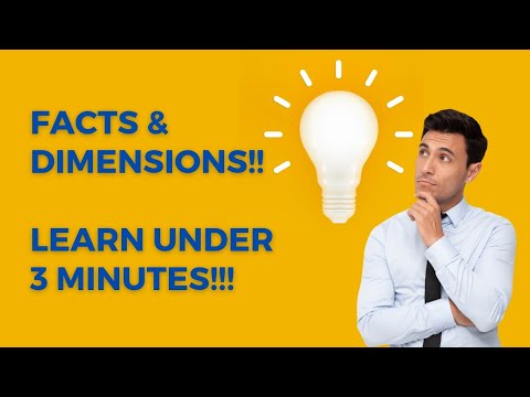 What are Facts & Dimensions in a Data warehouse? Learn under 3 minutes!
