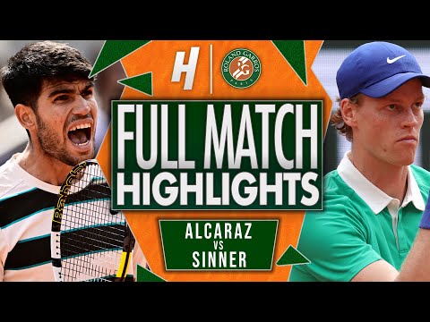 Carlos Alcaraz vs Jannik Sinner - FULL Final Highlights | Roland Garros 2025
