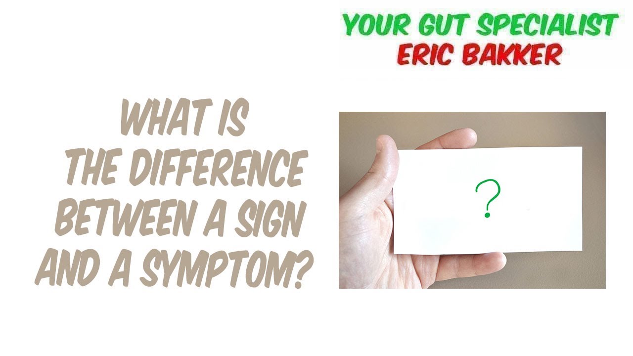 What Is The Difference Between A Sign And A Symptom?