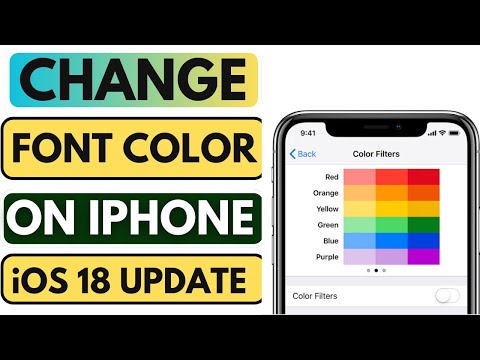 How To Change Font Colour on iPhone || iOS 18 update