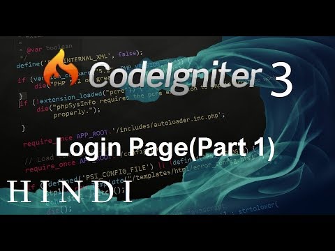 Learn Codeigniter 3 Tutorial 20 Login PagePart 1 हिन्दी - Mind Luster