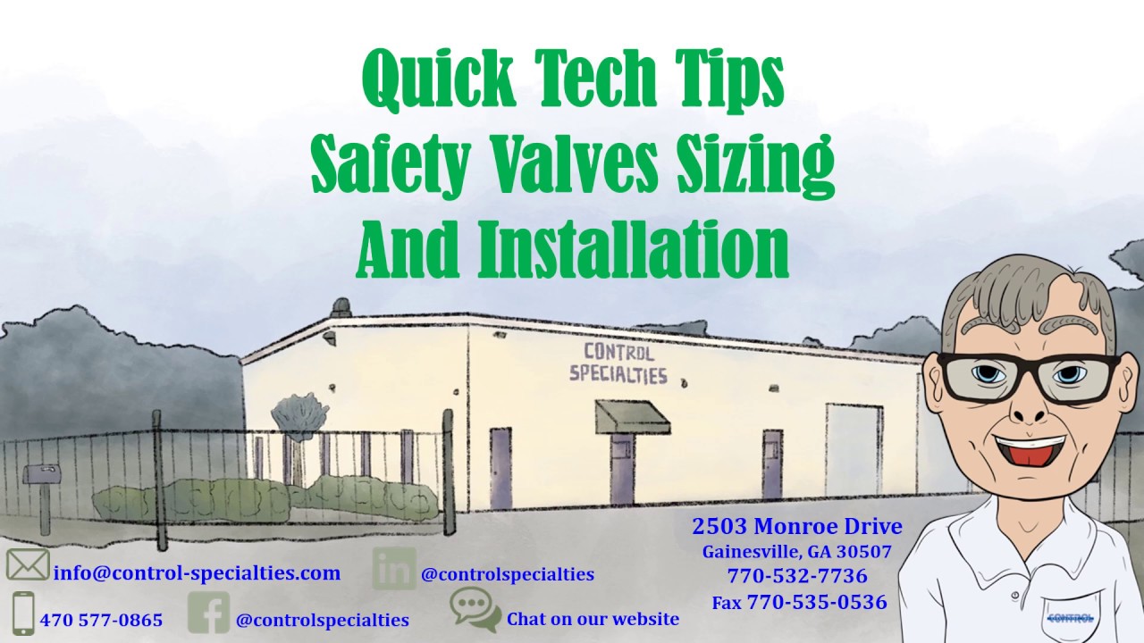 Safety Valve Sizing and Installation
