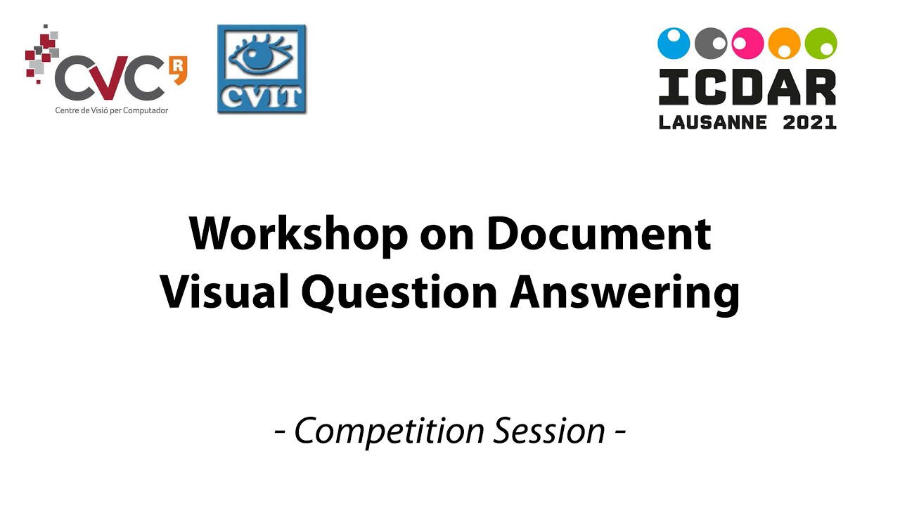 DocVQA workshop @ ICDAR 2021 - Competition presentation