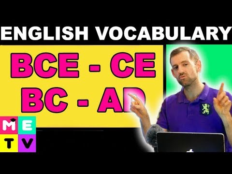 English Vocabulary | BC, AD, BCE, CE
