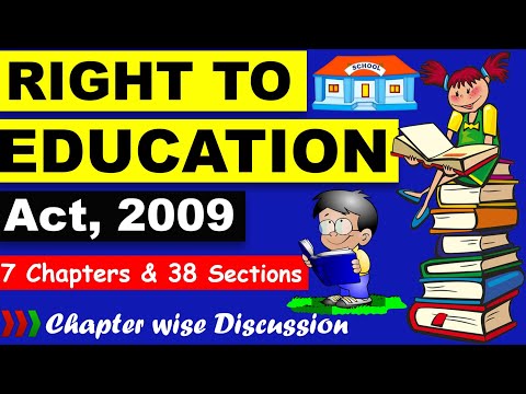 #RTE Right to Education Act, 2009|Free & Compulsory education|86th CAA, 2002|7 chapters 38 sections|