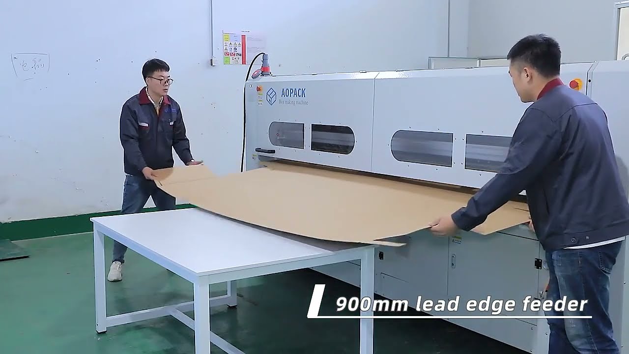 Max Board Size 3000mm, Never Miss Aopack Automatic Box Making Machine.
