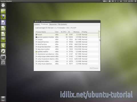 2 System monitor - Ubuntu Tutorial 3 - Troubleshoot & Get Help
