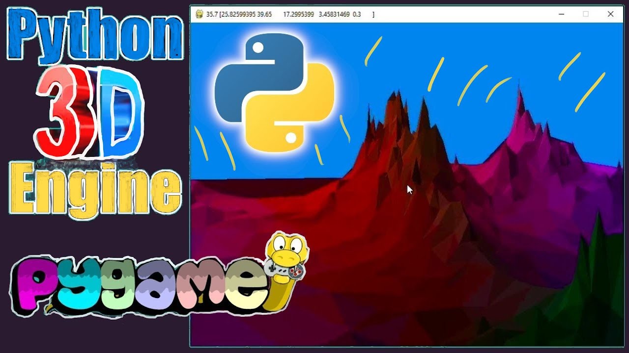 Making a simple 3D graphics engine in Python PyGame, software renderer - devlog tutorial