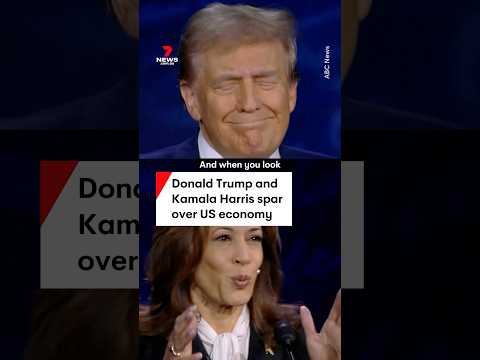 Donald Trump and Kamala Harris spar over US economy in ABC News presidential debate