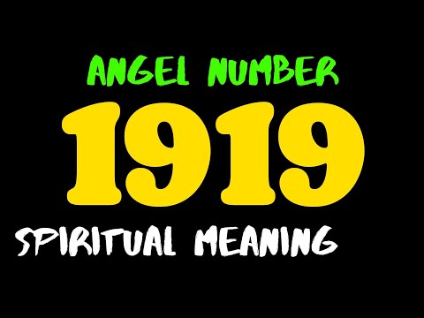 ✅ Angel Number 1919 | Spiritual Meaning of Master Number 1919 in Numerology | What does 1919 Mean