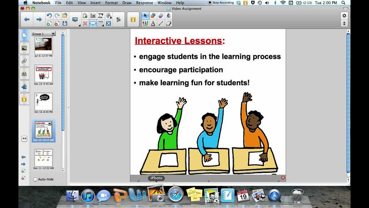Interactive SMART Board Lesson Using Activity Builder