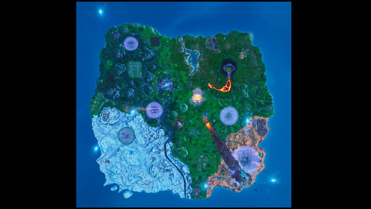 Fortnite end event but on mini map pov