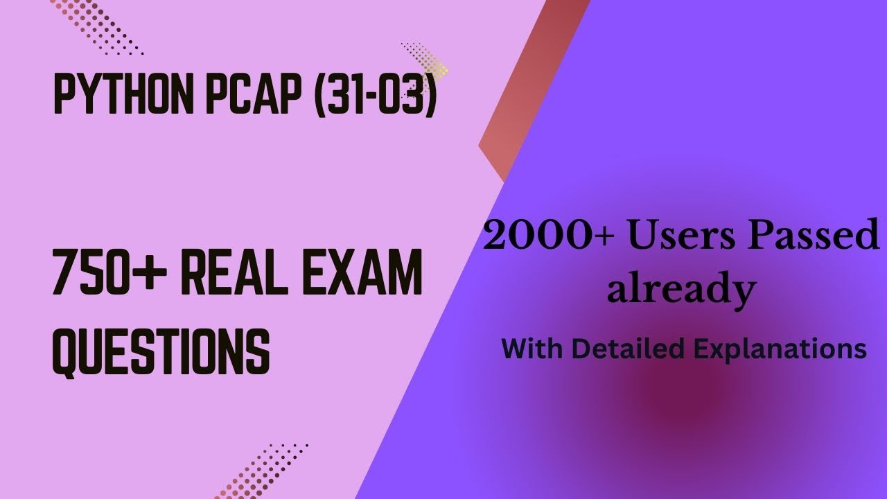 Python PCAP (31-03) Exam Questions 2026