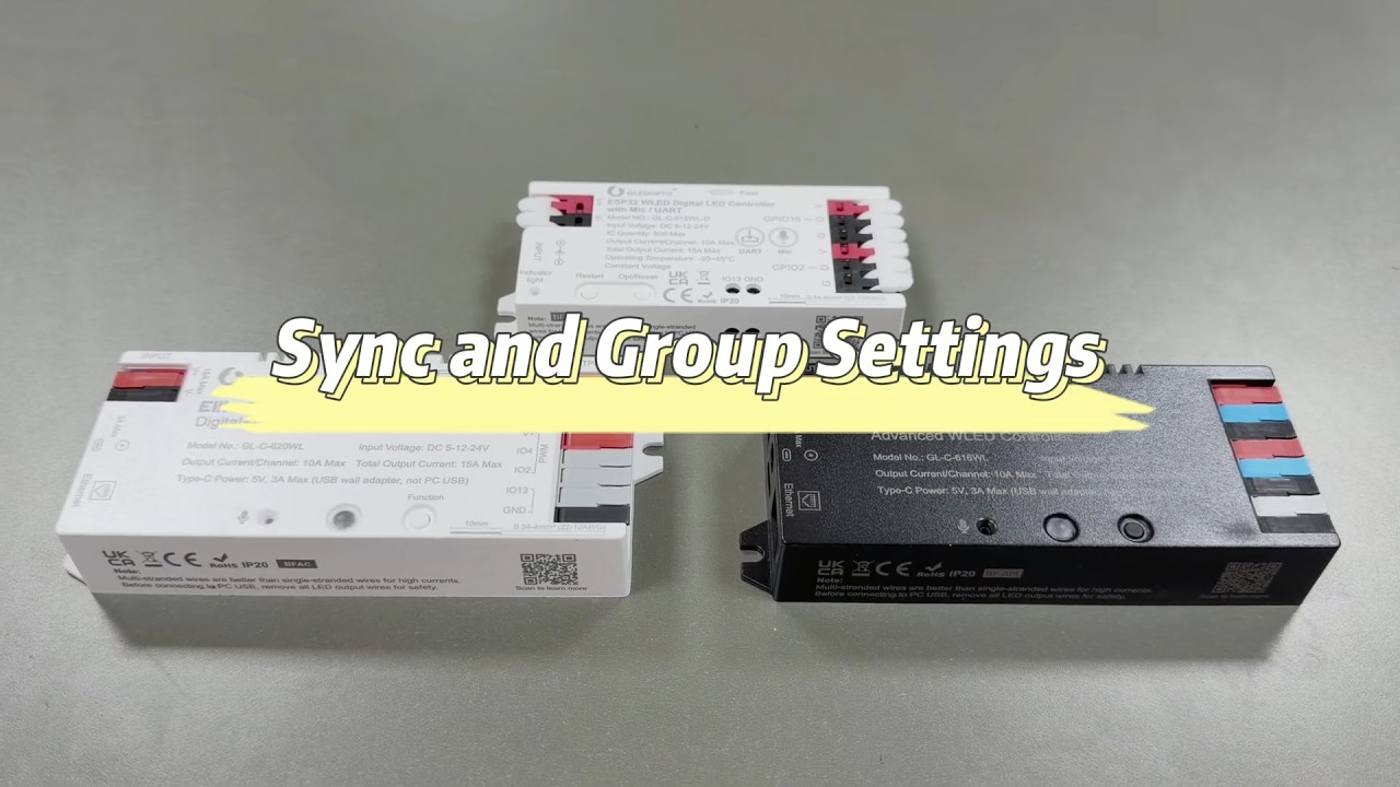 GLEDOPTO WLED Controller Sync Groups Explained: Control Multiple Lights Independently!