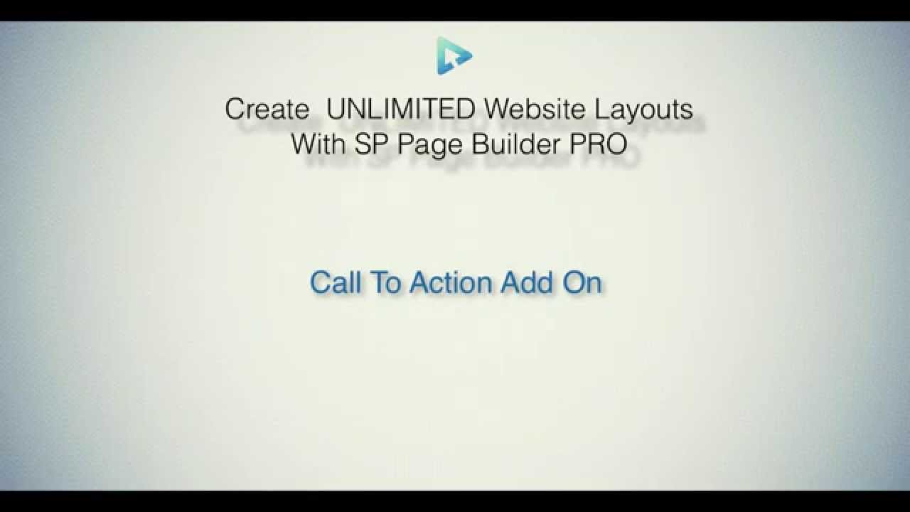 SP Pagebuilder Pro Tutorial - Call to Action add on