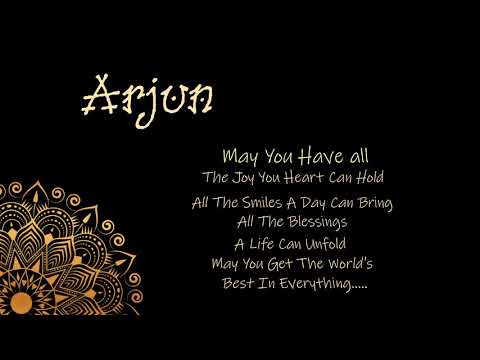 ARJUN Name Meaning With Birthday Message