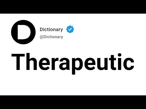 Therapeutic Meaning In English