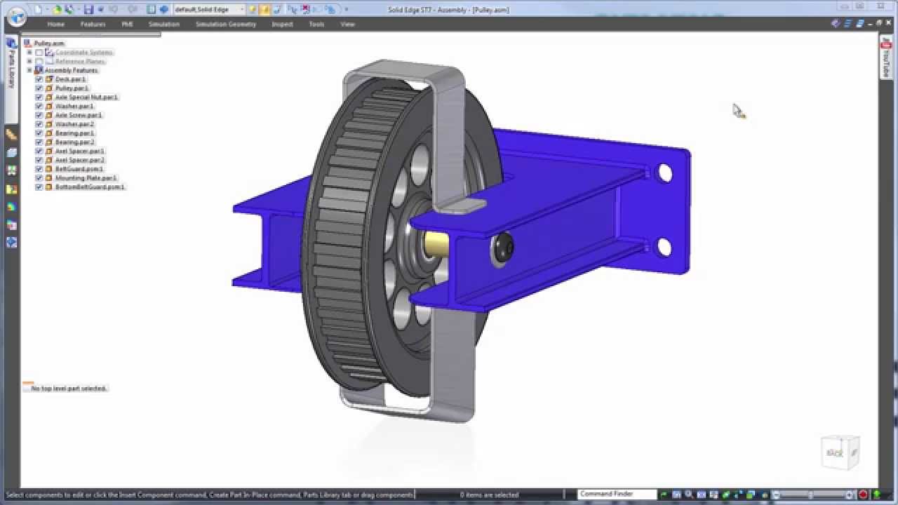 Assembly Modeling in Solid Edge: One Shot Multi Part Editing