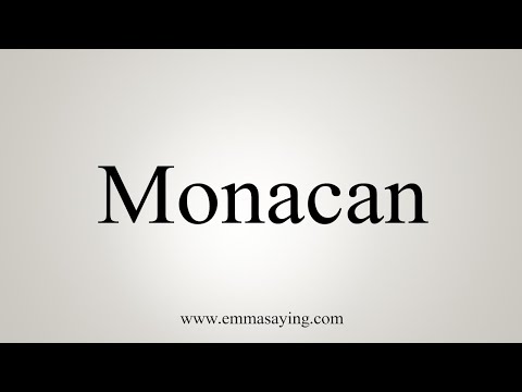 How To Say Monacan
