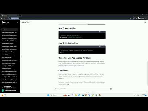 interactive map in python