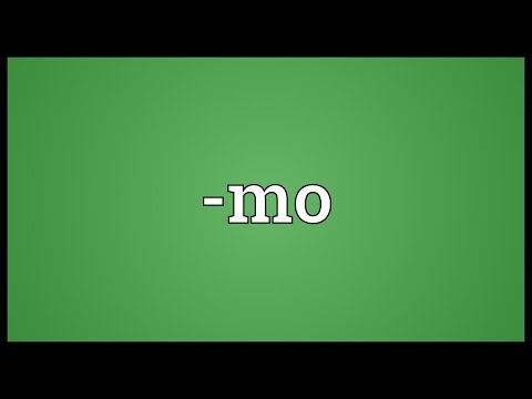 -mo Meaning