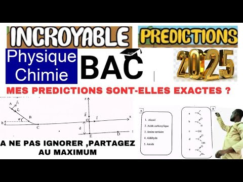 Are my predictions for PHYSICS-CHEMISTRY for the 2025 BAC correct?