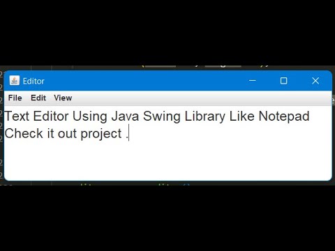 Text Editor like notepad using Java Spring | Project 1