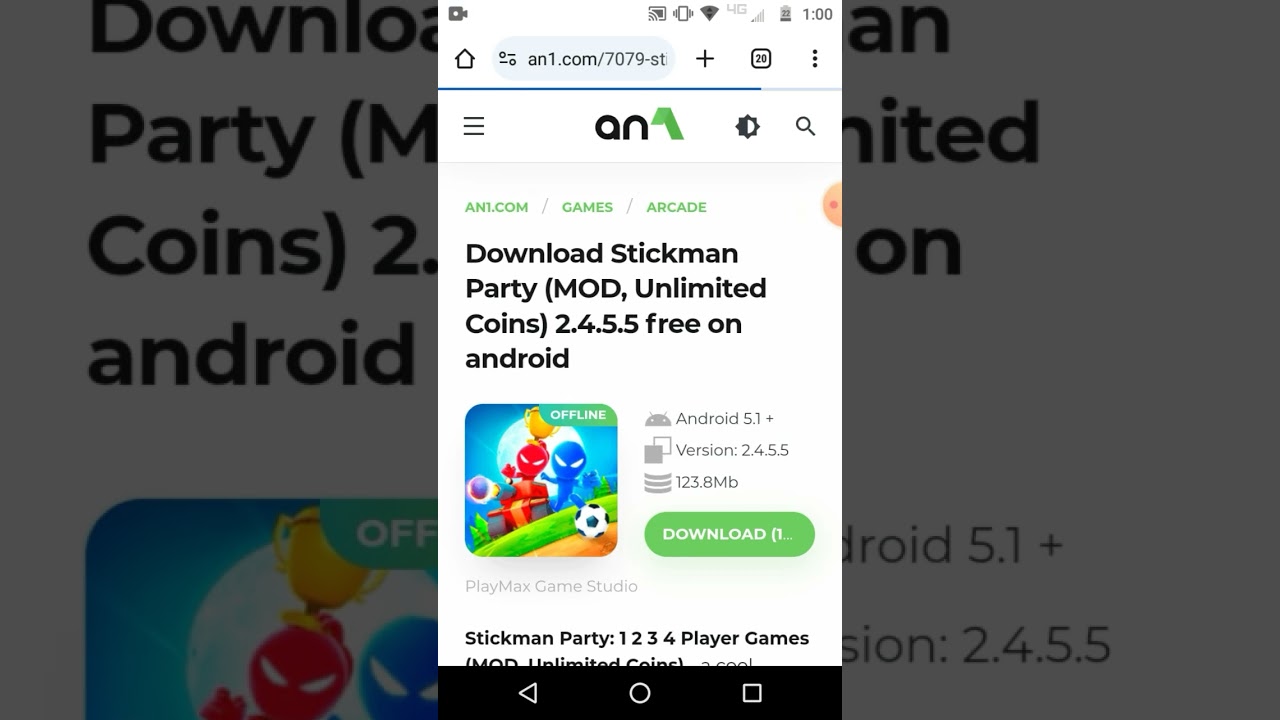 MOD Stickman Party Mod Apk v.2.4.5.5 Download #shorts