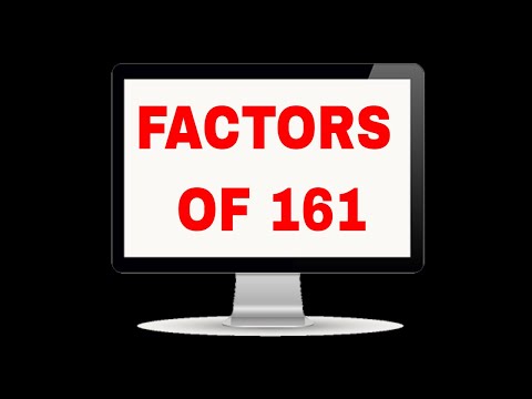 Factors of 161
