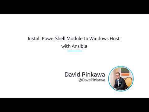 Install PowerShell Module to Windows Host with Ansible