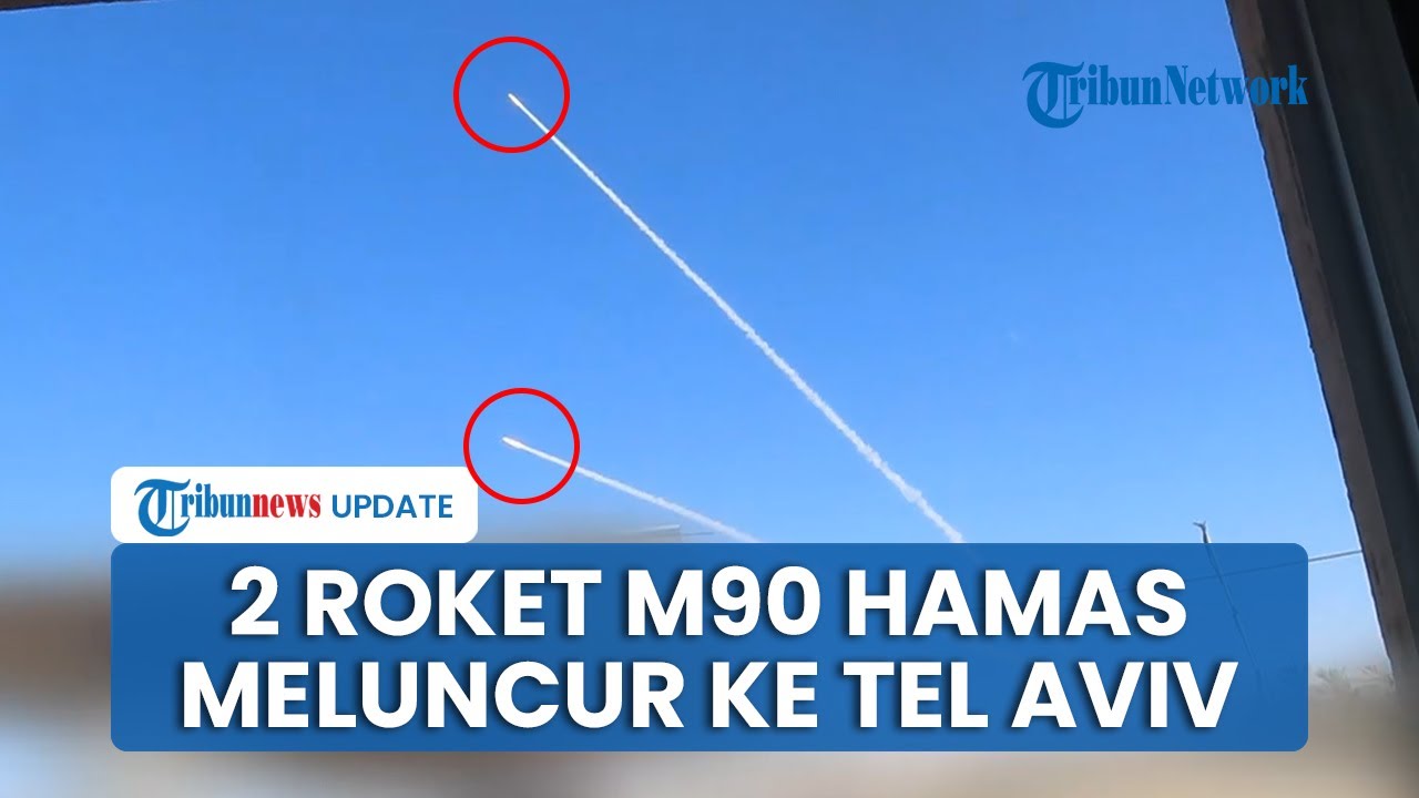 Detik-detik Hamas Tembakkan 2 Rudal M90 ke Tel Aviv Israel, Pembalasan ...