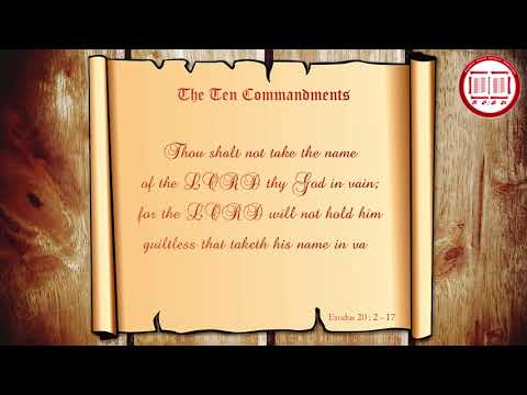 The TEN COMMANDMENTS Audio BIBLE KJV with Text : : DPBM ©