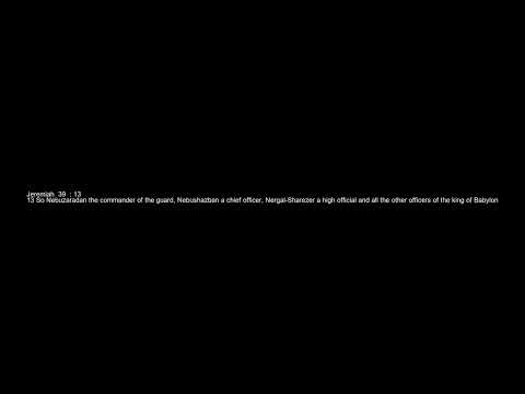 What does the Bible Say About Nergal-Sharezer - All the Bible Verses About Nergal-Sharezer