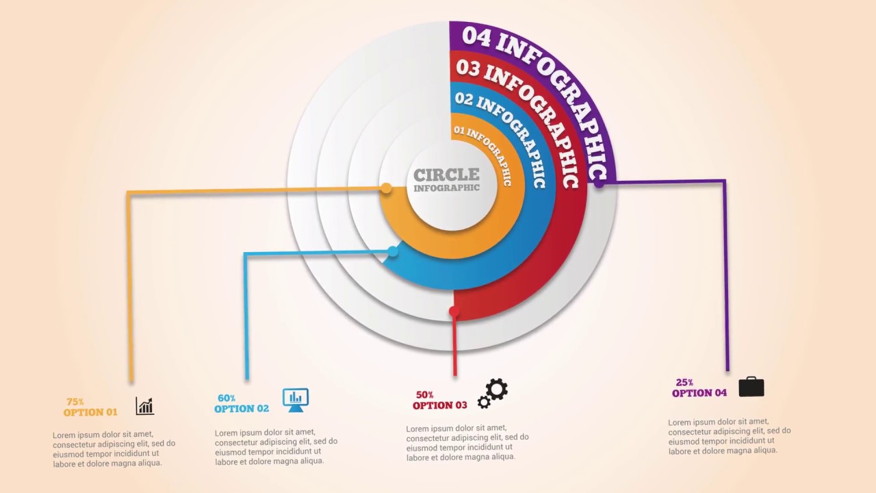 Illustrator CC Tutorial | Graphic Design |  Circle Infographic