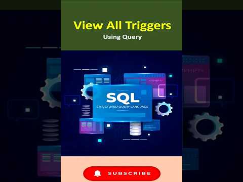 View All Triggers Name in SQL | Technical Session #shorts #shortvideo #youtubeshorts #viral