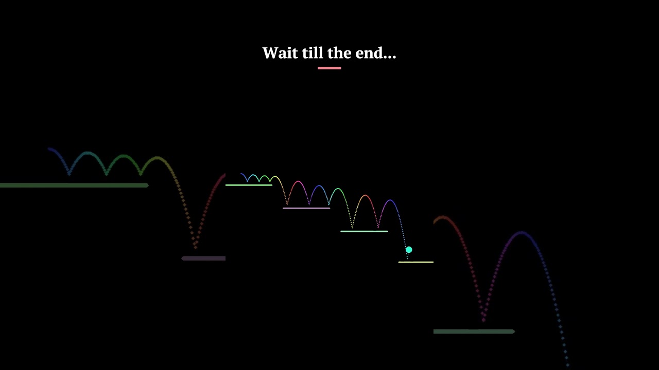 Balls Bouncing | Mario Theme | Satisfying | Relaxing #asmr #python #sleep #mario #asmrsounds