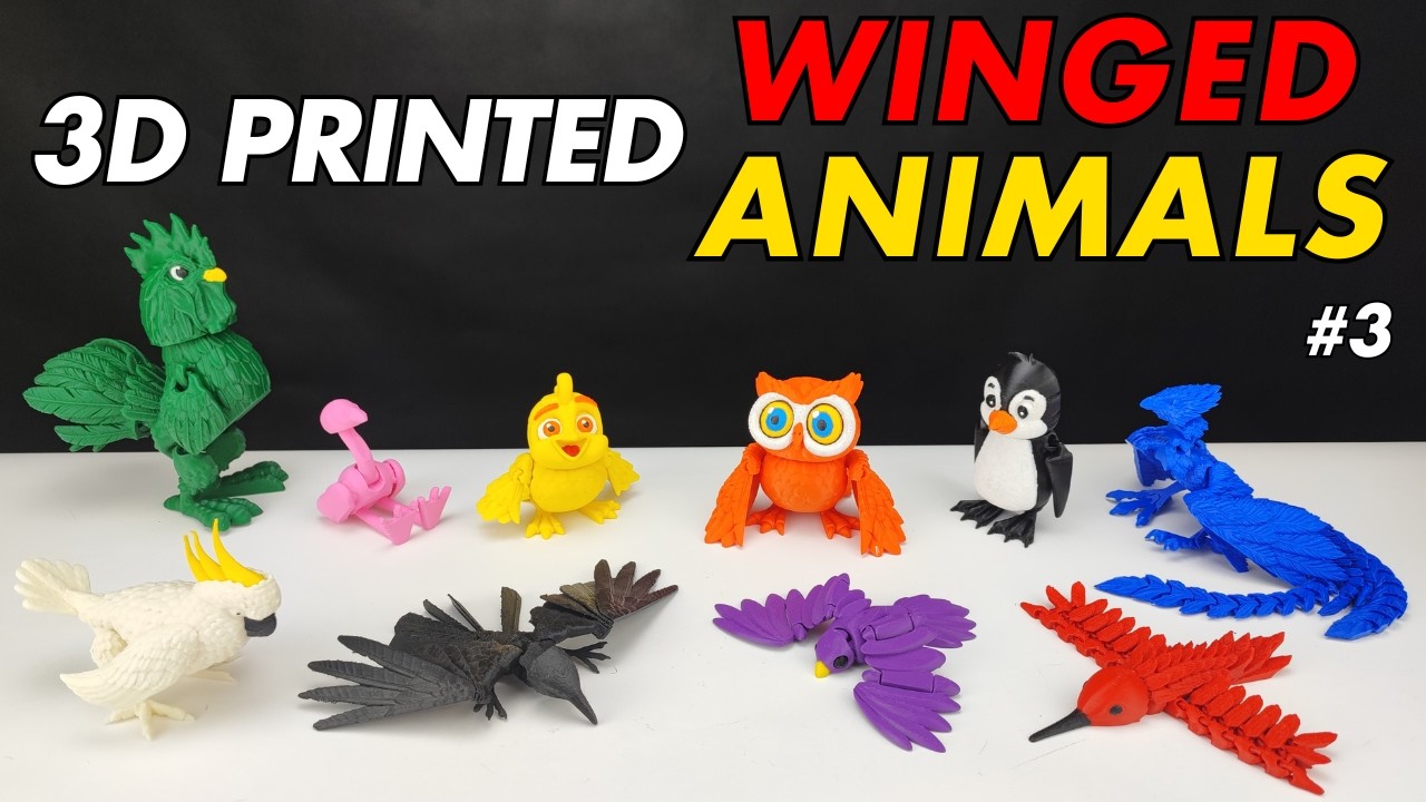 Top 10 Amazing 3D Printed Birds — Stunning Bird Models Showcase