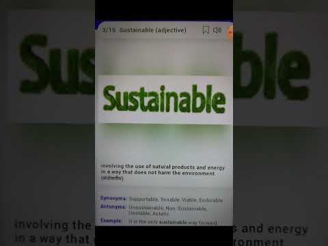 Synonyms of SUSTAINABLE ll IELTS vocabulary