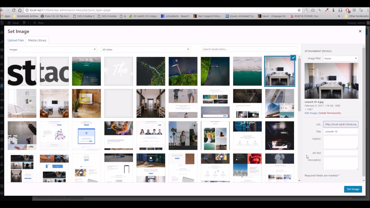 Stack WordPress Theme - Features Block Overview