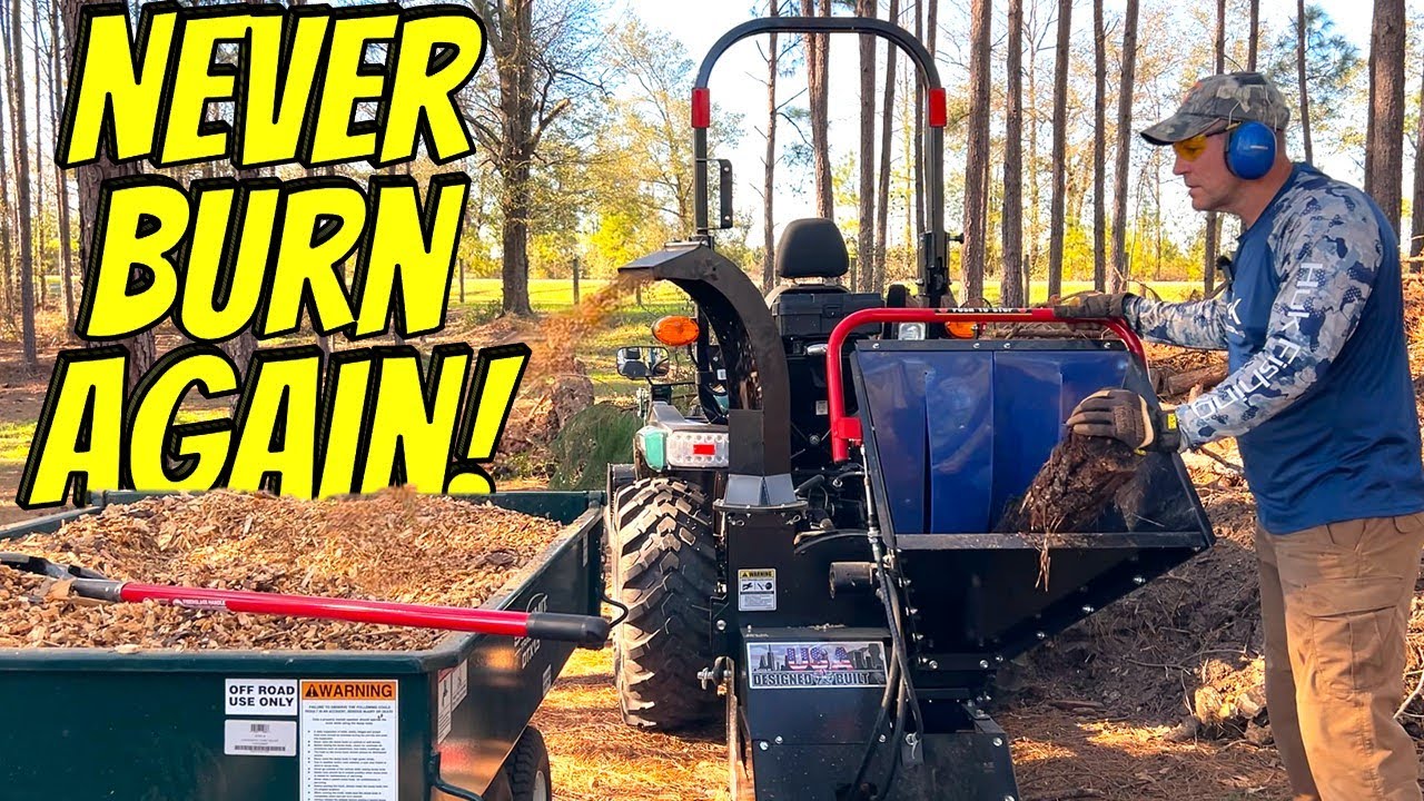 Tractor PTO Wood Chipper is Transforming Our Property!
