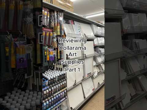 Reviewing $1 Art Supplies Part 1 #shorts